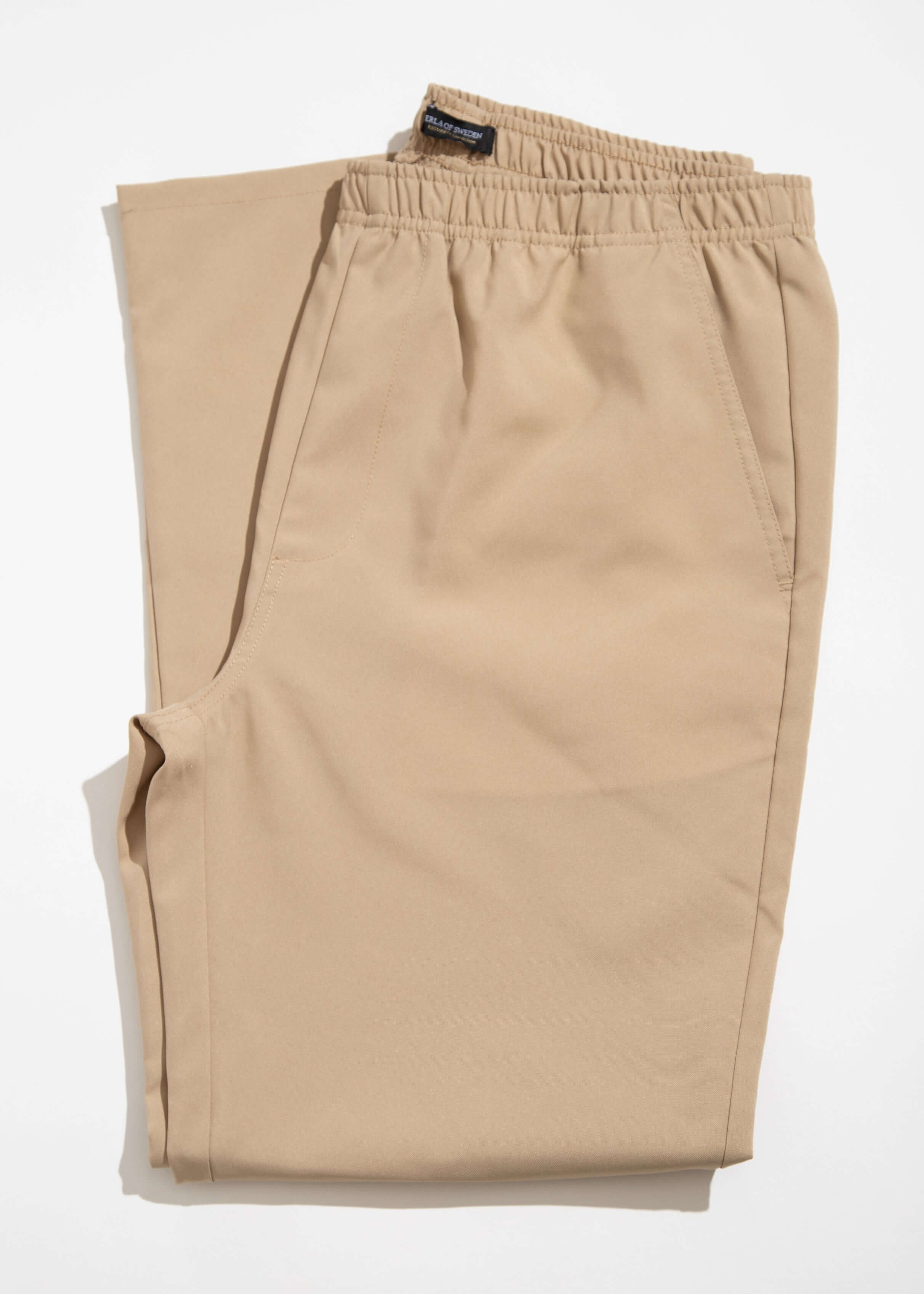 Byxa med resår i midjan Beige